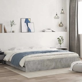vidaXL Rám postele se zásuvkami 200x200 cm kompozitní dřevo [3207246] Barva: Bílá
