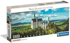Clementoni - Puzzle 1000 Panorama Zámek Neuschwanstein