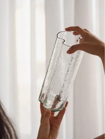 Skleněná ručně vyrobená váza (výška 24 cm) Tubu – noo.ma