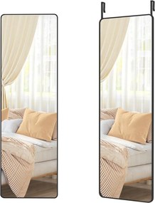 Obdélníkové zrcadlo FERRA, 120x40cm, černá SongmicsHome