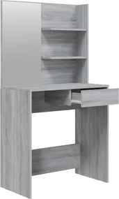 vidaXL Toaletní stolek se zrcadlem 74,5 x 40 x 141 cm [802807] Barva: dub sonoma