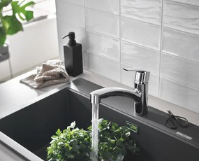 GROHE Start - Páková dřezová baterie s výsuvnou sprchou, chrom 30307001