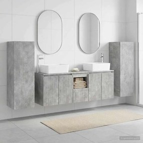 Sada koupelnového nábytku 5 ks Betonově šedá 33 x 34,5 x 100 cm 3405996