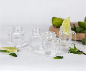 Sada 4 panáků Rex London Mason Jar