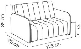 FN Rozkládací křeslo Vivian Grand II - Kronos 19