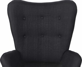 Relaxační křeslo Durham látka – černá