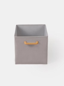 Sinsay - Skládací úložný box s dřevěnou rukojetí - šedá