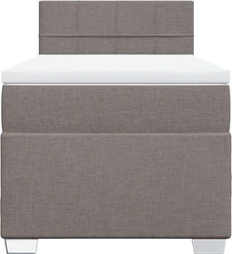Box spring postel s matrací taupe 80x200 cm textil 3288019