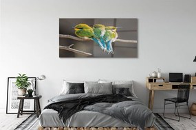 akrylový obraz Ptáci na větvi 140x70 cm