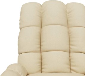 Polohovací křeslo krémové textil 289805