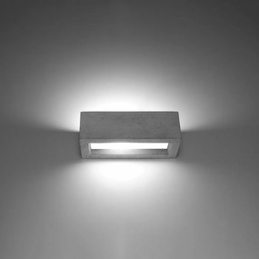 Nástěnné svítidlo Vega, 1x betonové stínítko, (30 cm)