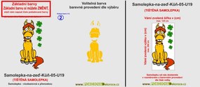 Kůň - 05, Samolepka na zeď