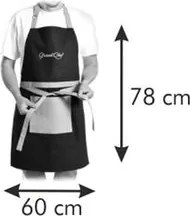 TESCOMA Kuchyňská zástěra GrandCHEF, černá