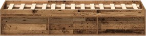 Rám postele bez matrace Staré dřevo 135x190cm Technické dřevo 3329315