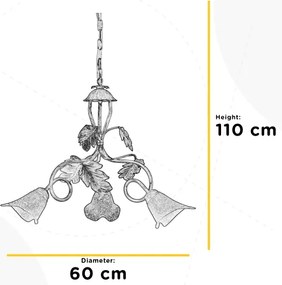ONLI - Lustr na řetězu MARILENA 3xE14/6W/230V