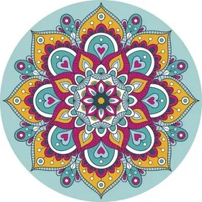 GRAFIX Diamantové malování na rámu Mandala tyrkysová 30cm