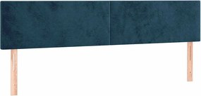 Box spring postel s matrací tmavě modrá 120x190 cm samet 3269987
