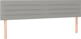 Box spring postel s matrací světle šedá 160 x 200 cm textil 3140145
