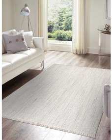 koberec NANO EO78C Melange, smyčkový, plošně tkaný šedá / bílá velikost 240x330 cm | krásné koberce cz
