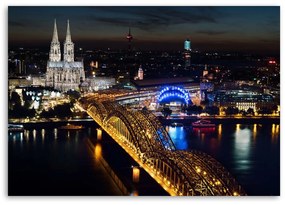 Gario Obraz na plátně Katedrála a most v Kolíně nad Rýnem Rozměry: 60 x 40 cm