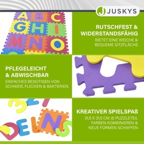 Juskys Dětská pěnová puzzle podložka Kim Barva: vícebarevná