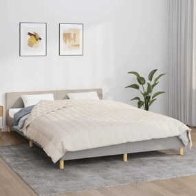 vidaXL Zátěžová deka 200 x 220 cm 13 kg textil [3154787] Barva: krémová