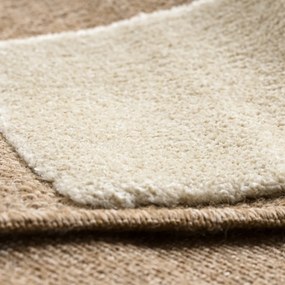 Dywany Łuszczów, Kusový koberec Spark 0710A beige/cream, 80x150, béžová, chodba / předsíň