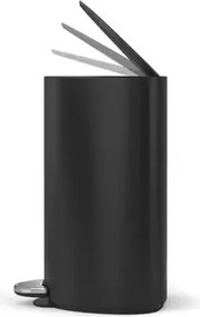 Simplehuman Pedálový odpadkový koš 6 l černá / kapsa na sáčky / ocel