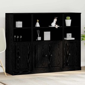 Vysoký bufet Černý dub 132 x 35,5 x 103,5 cm Kompozitní dřevo 3333077