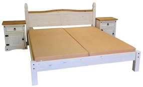 Dřevěná postel z masivu Mexiko 180x200