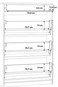 Botník KAVI dub artisan