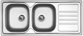 Sinks OKIO 1160 DUO V 0,6mm matný RDOKM11650026V