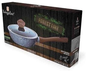 BERLINGERHAUS Pánev hluboká s mramorovým povrchem a poklicí 24 cm Forest Line BH-1210