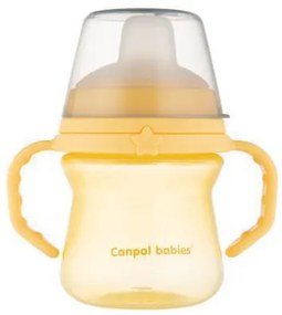 Canpol babies Hrneček se silikonovým pítkem FirstCup 150 ml Canpol Babies Žlutý