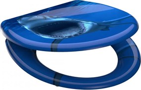Eisl Sanitär WC prkénko Duroplast Soft Close Blue Shark 82371