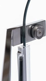 BPS-koupelny Pětiúhelníkový sprchový kout KZ91B 90x90 chrom/transparent - bez vaničky