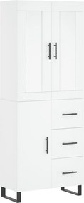 Skříň highboard bílá 69,5 x 34 x 180 cm kompozitní dřevo 3199833