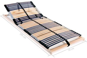 Petromila Lamelový rošt postele se 42 lamelami 7 zón 70 x 200 cm