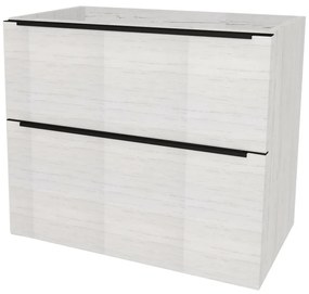 Mereo Mereo, Mailo, koupelnová skříňka 81 cm, černé madlo, Multidecor, CN591SBPINO