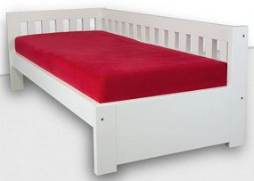 Krajča Jednolůžková postel z masivu Katy 100 x 200 cm Povrchová úprava: Bezbarvý lak PUR, Druh dřeva: Smrk