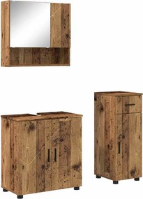 Sada koupelnového nábytku 3 ks Staré dřevo 61 x 35 x 64 cm 3392961