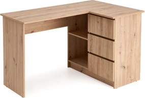Rohový psací stůl Bega dub artisan