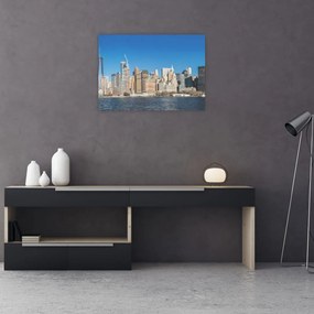 Skleněný obraz - Manhattan v New Yorku (70x50 cm)