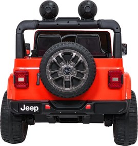 Ramiz Jeep Wrangler Rubicon LIFT elektrické autíčko pro děti oranžové