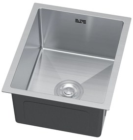 Erga HD, 1-komorový ocelový dřez 370x450x210 mm, ocelová, ERG-MLS-HD3745