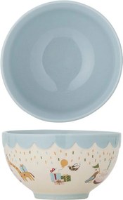 Světle modrá/krémová dětská miska z kameniny ø 13,5 cm Celebrate – Bloomingville Mini