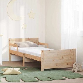 Rám postele s rozšiřovací matrací s čelo Hnědá 80 x 200 cm 3385958