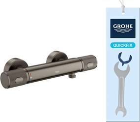 Grohe Precision Feel - Termostatická sprchová baterie, kartáčovaný Hard Graphite 34790AL0