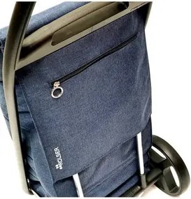 Rolser Com Tweed Polar 8 Black Tube taška na kolečkách, modrá