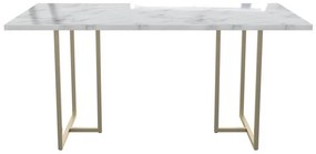Jídelní stůl s deskou v dekoru mramoru 90x160 cm Astor – CosmoLiving by Cosmopolitan